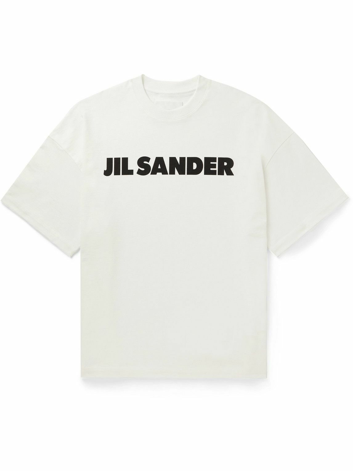 Jil Sander - Logo-Printed Cotton-Jersey T-Shirt - Neutrals Jil Sander