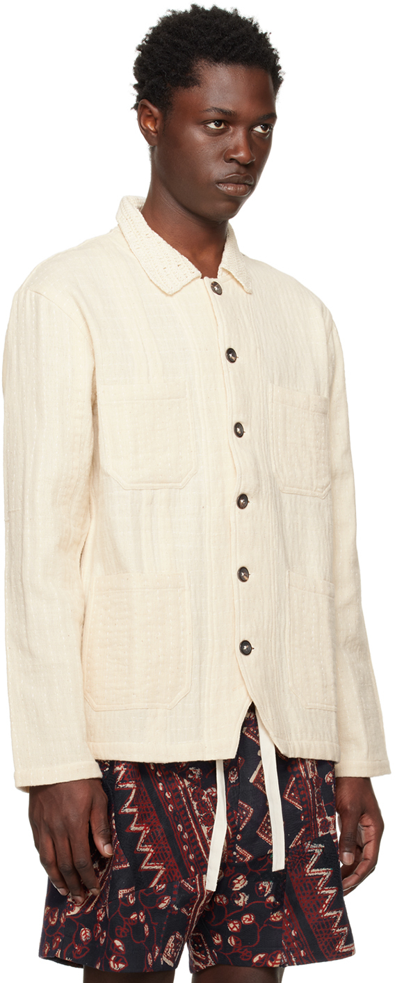Karu Research Off-White Chore Jacket Karu Research