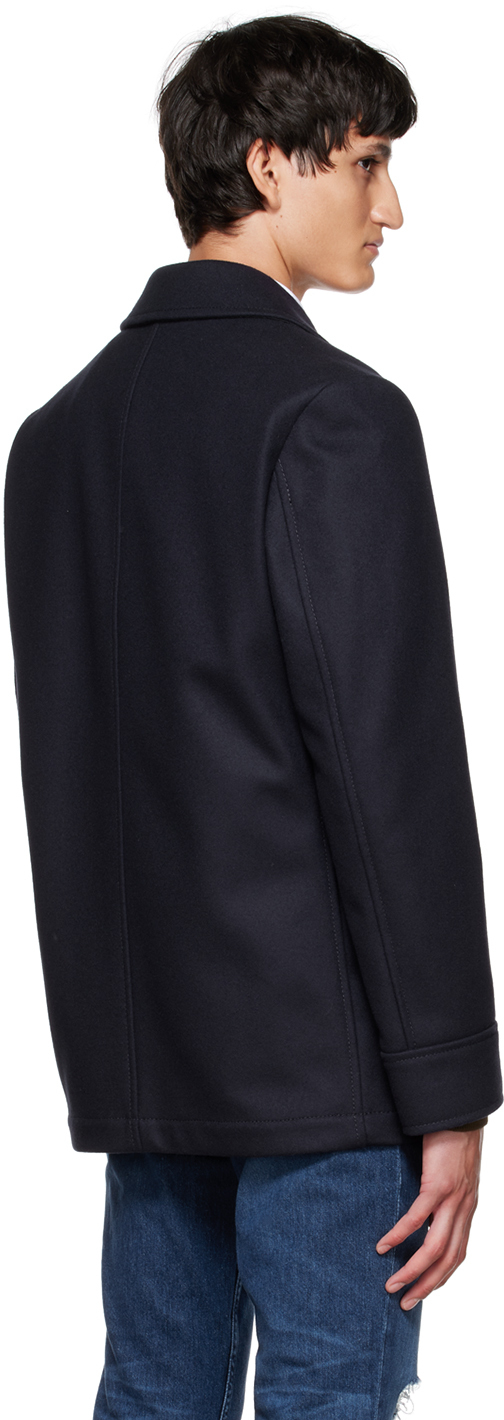 Hugo Navy Caban Peacoat Hugo Boss