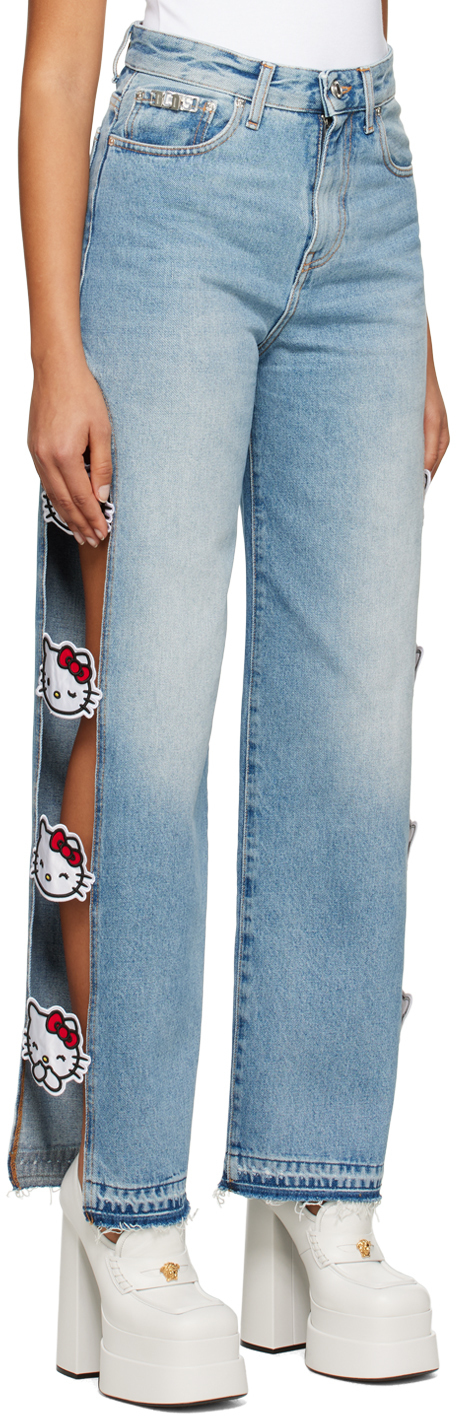 GCDS Blue Hello Kitty Edition Menfit Jeans GCDS