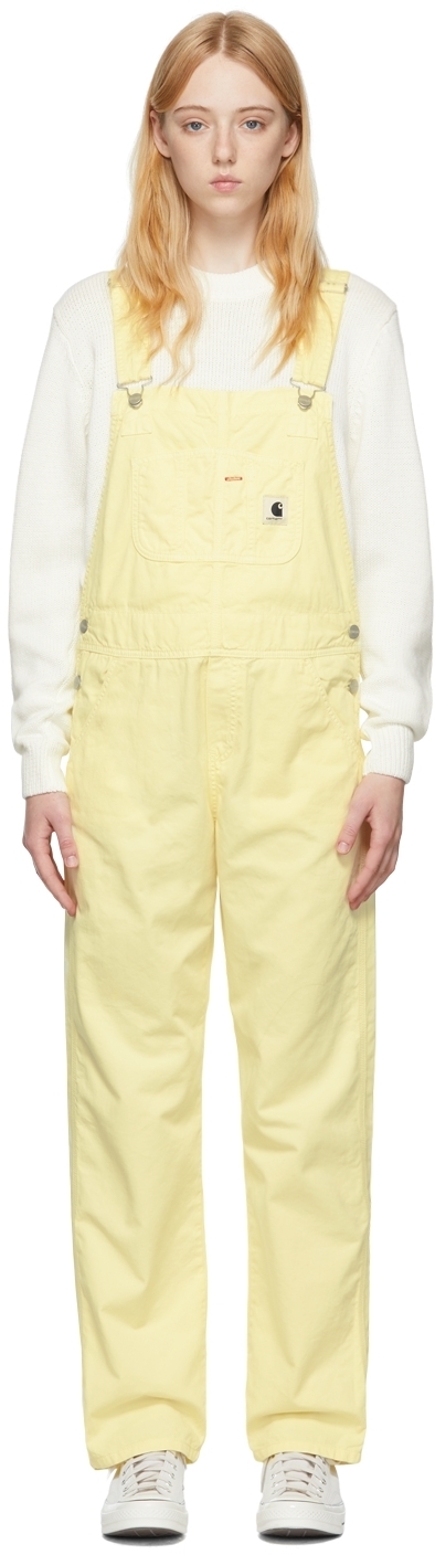 Carhartt Work In Progress Yellow Cotton Overalls Carhartt WIP