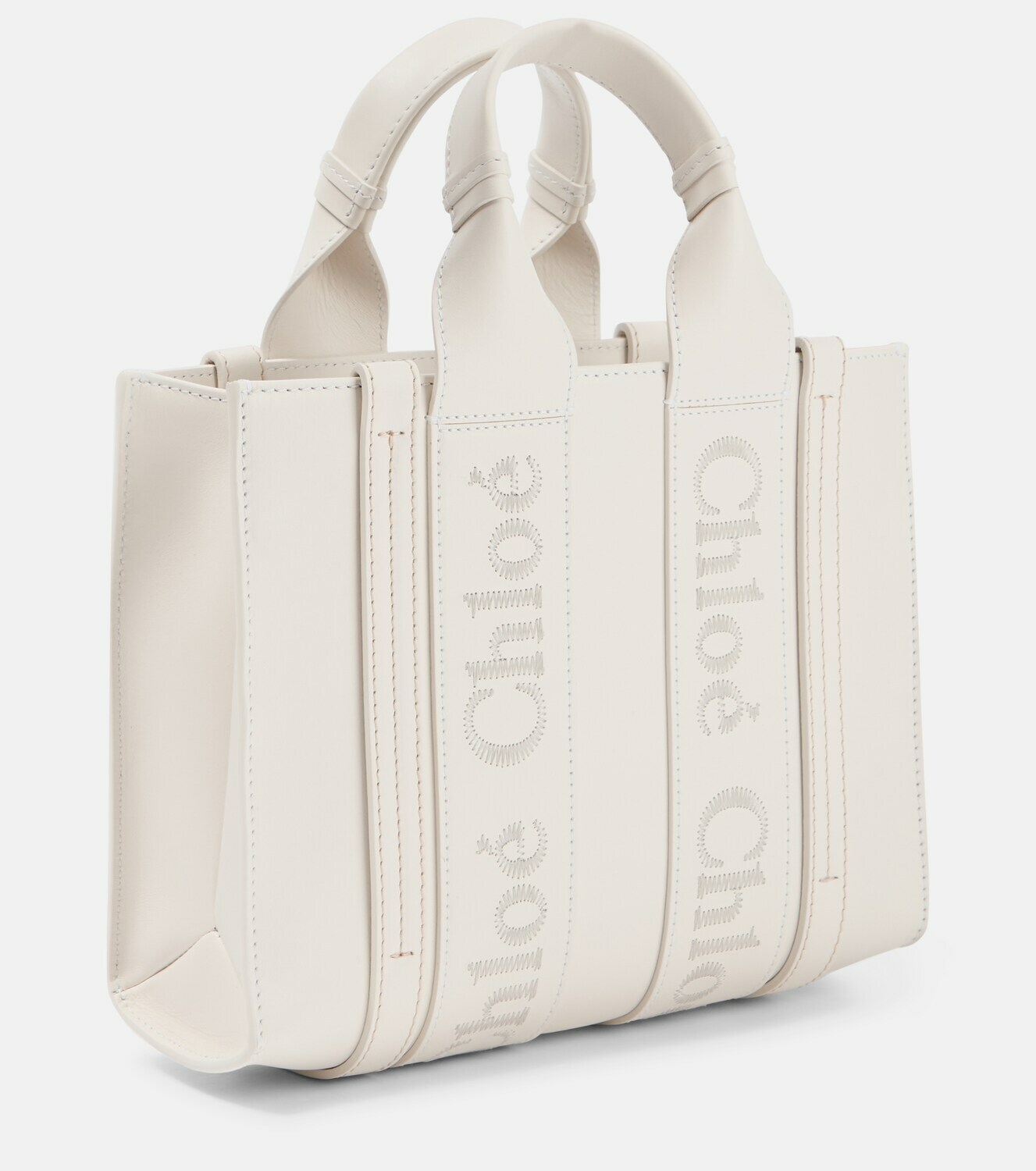 Chloe - Woody Small leather tote bag Chloe