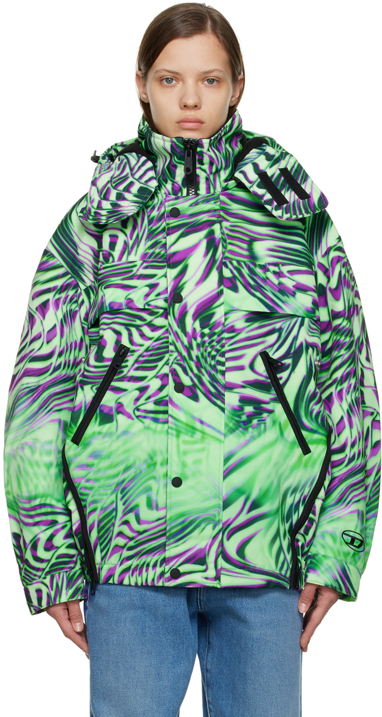 Diesel Green W-Trodd-Psy Jacket Diesel