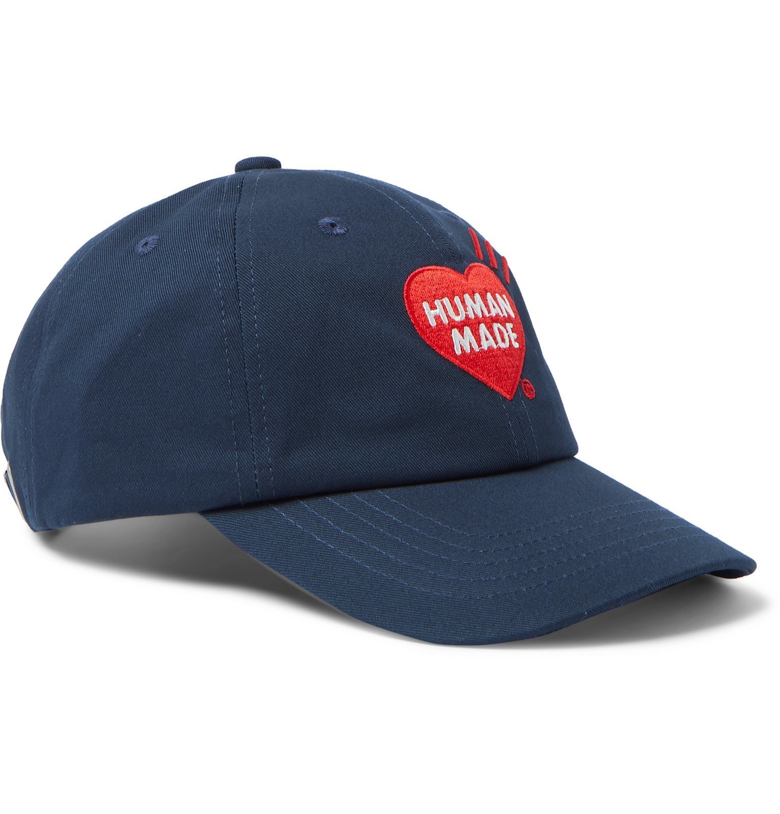 Human Made - Logo-Embroidered Cotton-Twill Baseball Cap - Blue Human Made
