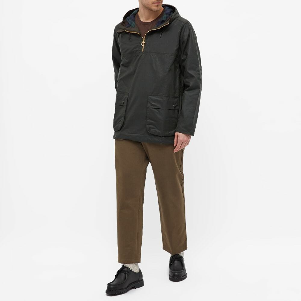 Barbour Men's Wax Camo Smock - White Label in Sage Barbour