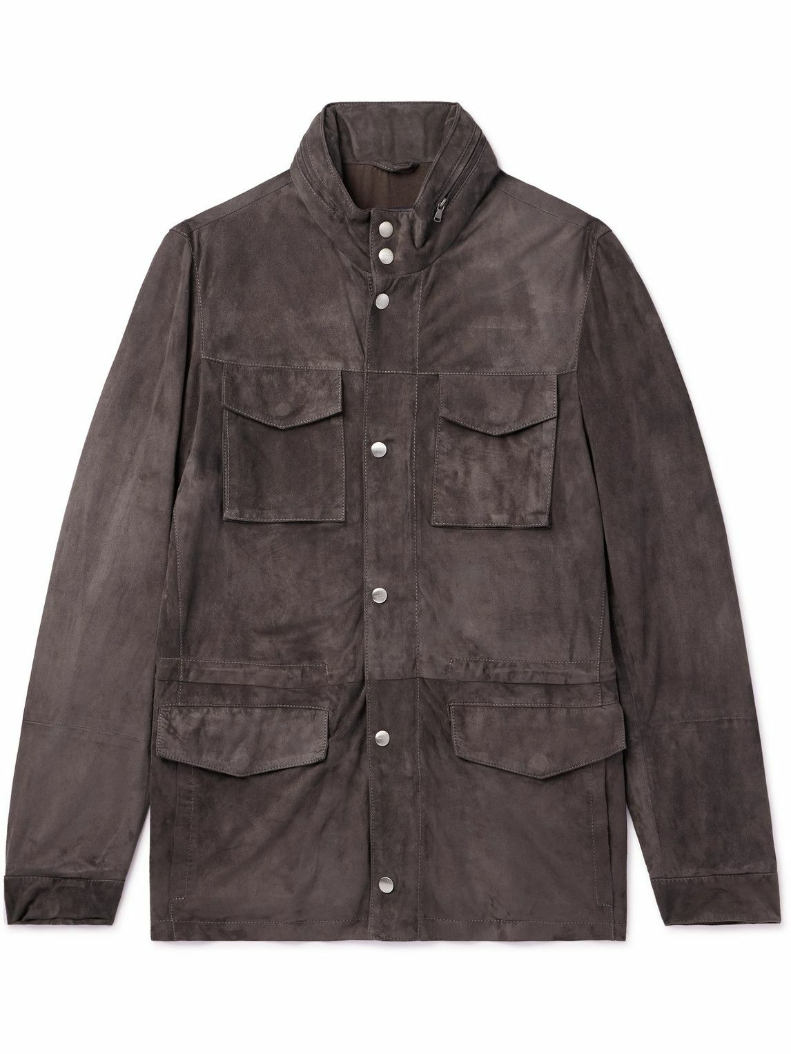 Thom Sweeney - Suede Field Jacket - Brown Thom Sweeney