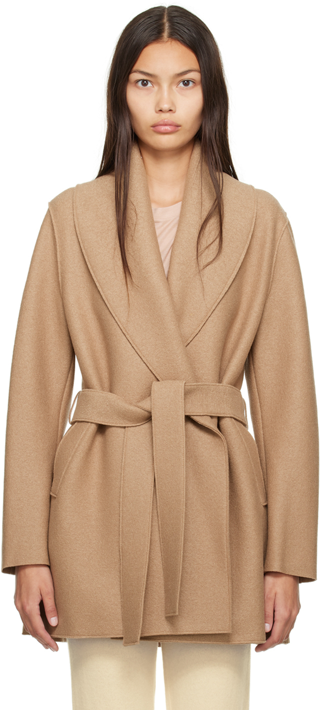 Harris Wharf London Tan Volcano Coat Harris Wharf London