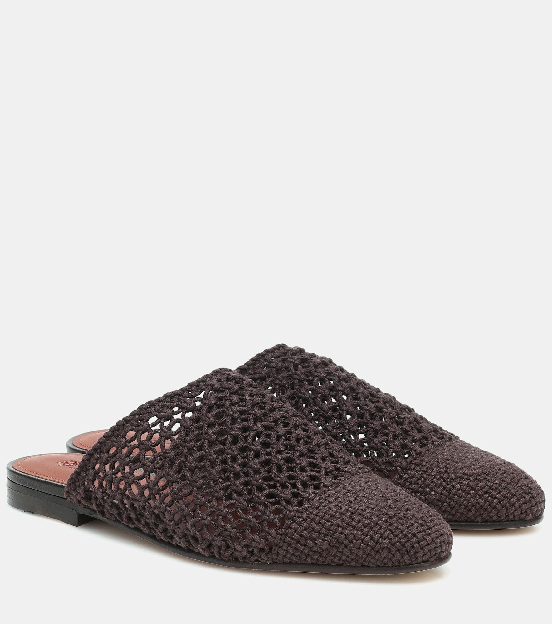Loro Piana - Balgha crochet mules Loro Piana