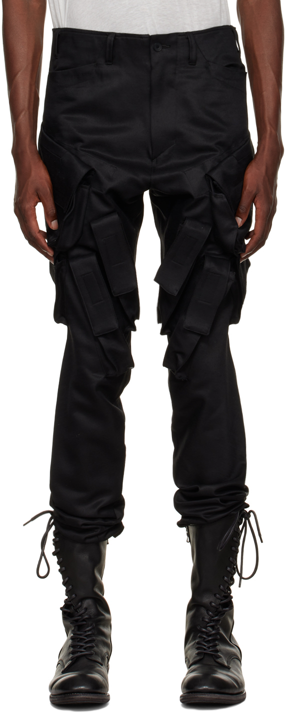 Julius Black Gas Mask Cargo Pants Julius