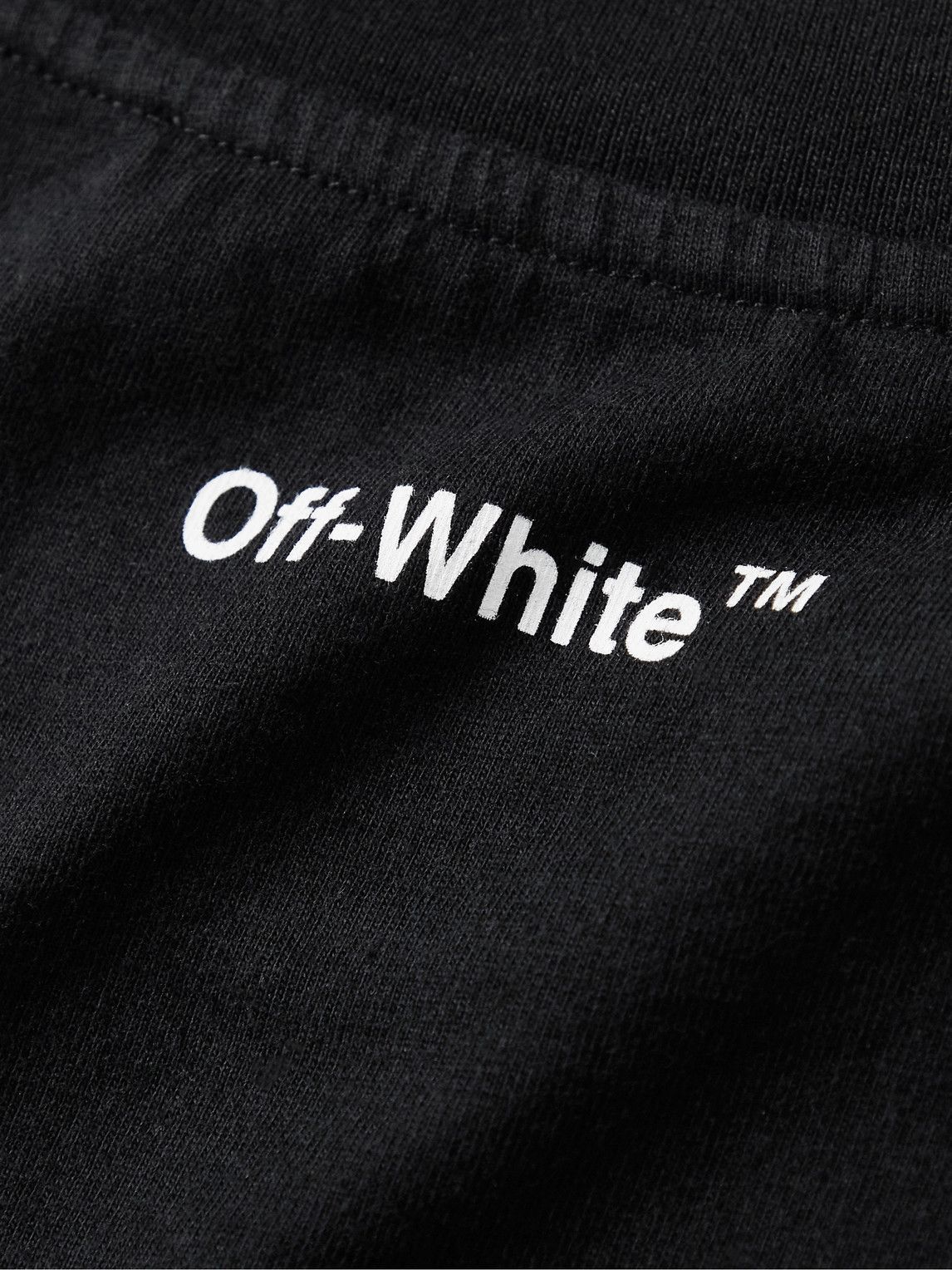 Off-White - Slim-Fit Logo-Print Cotton-Jersey T-Shirt - Black Off-White