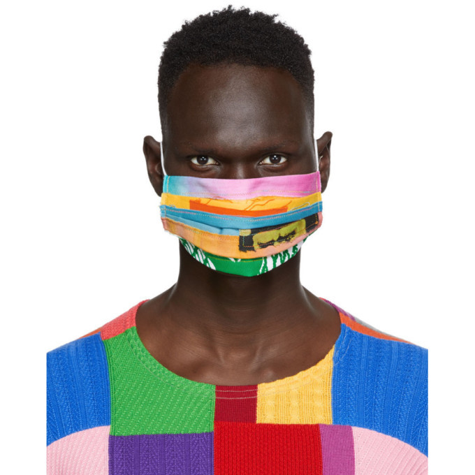 AGR SSENSE Exclusive Multicolor Patchwork Face Mask AGR