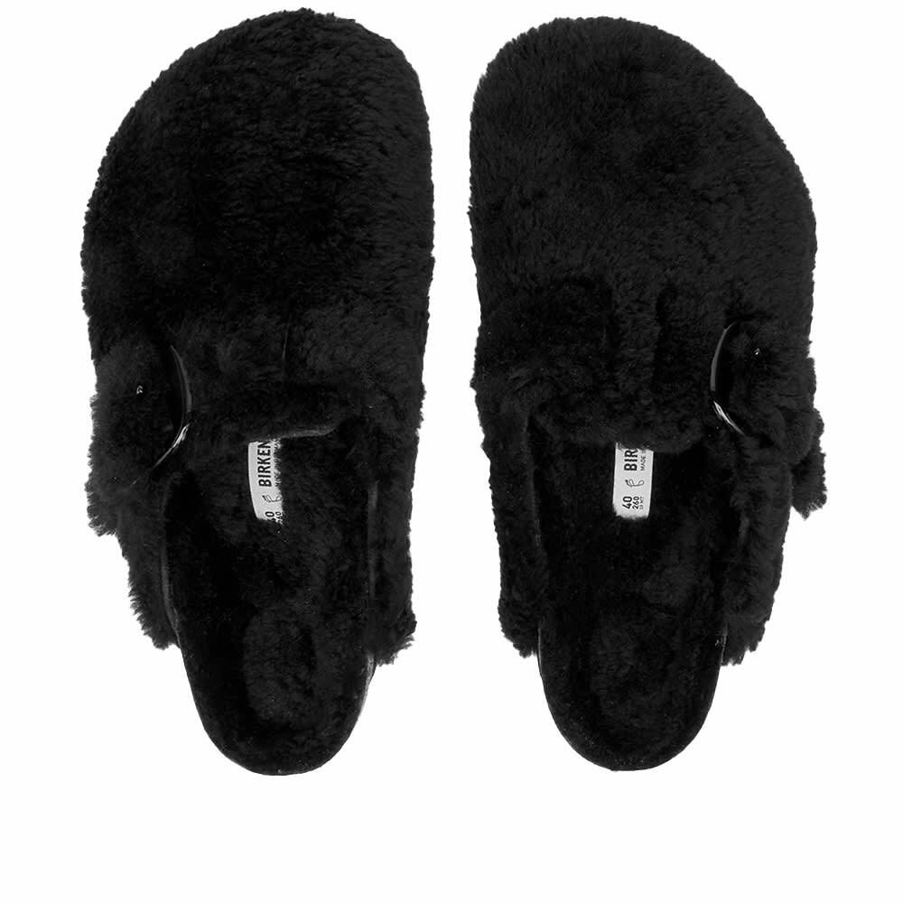 Birkenstock Women's Boston Big Buckle Teddy Rivet Logo OS in Teddy ...