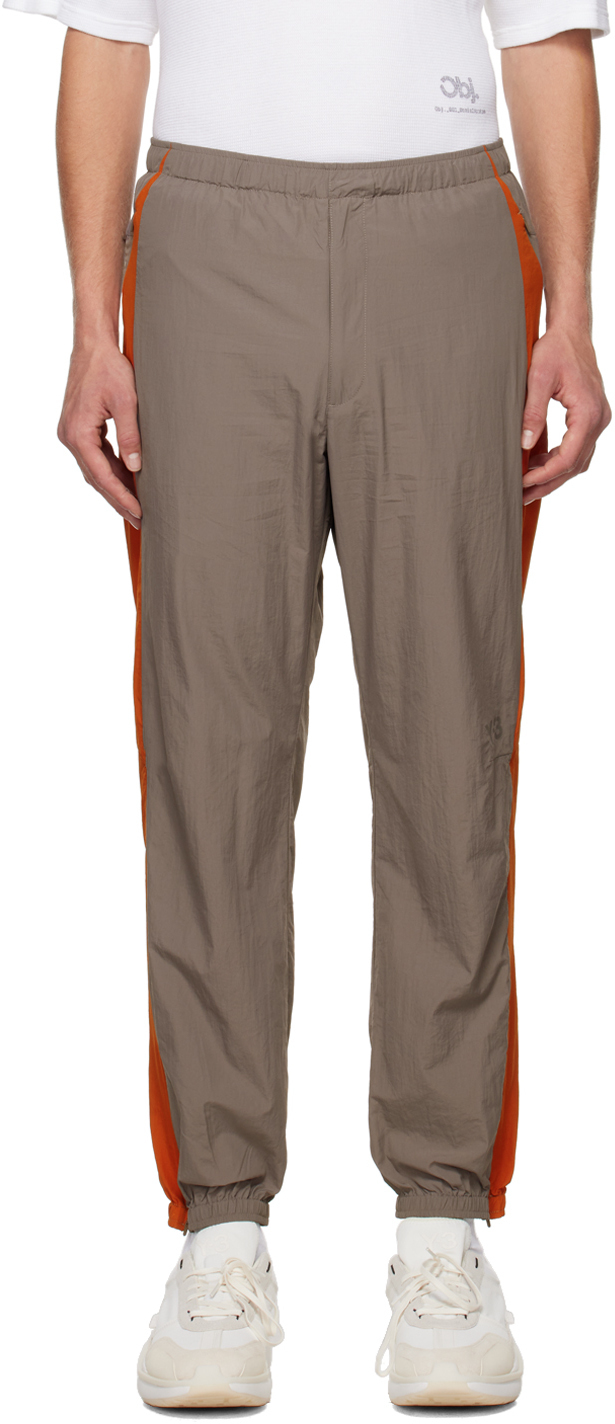 Y-3 Taupe Light Shell Run Lounge Pants Y-3