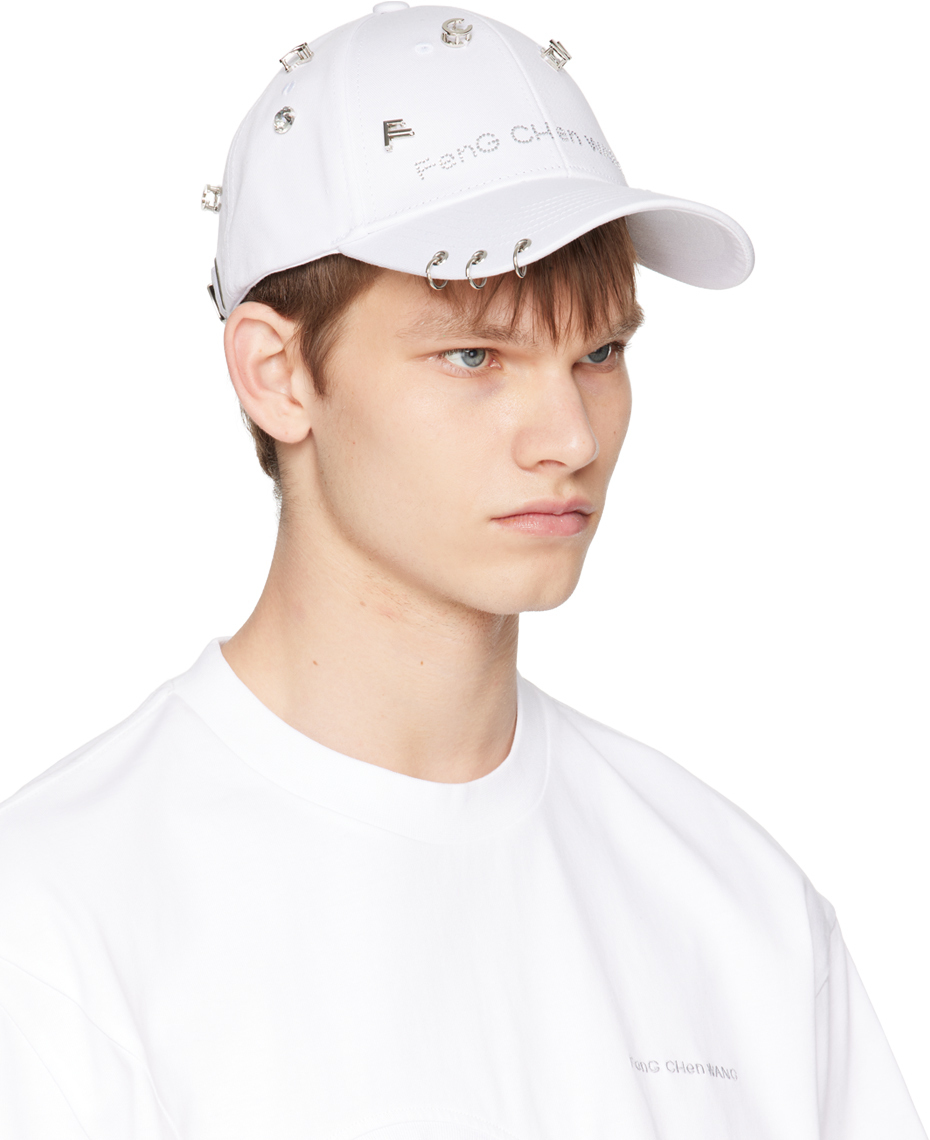 Feng Chen Wang White Crystal Cap Feng Chen Wang