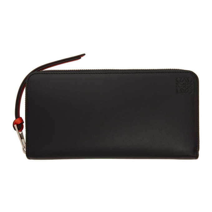 Loewe Black Rainbow Zip Around Wallet Loewe
