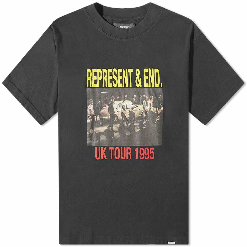 END. x Represent 'UK Tour' T-Shirt in Black Represent