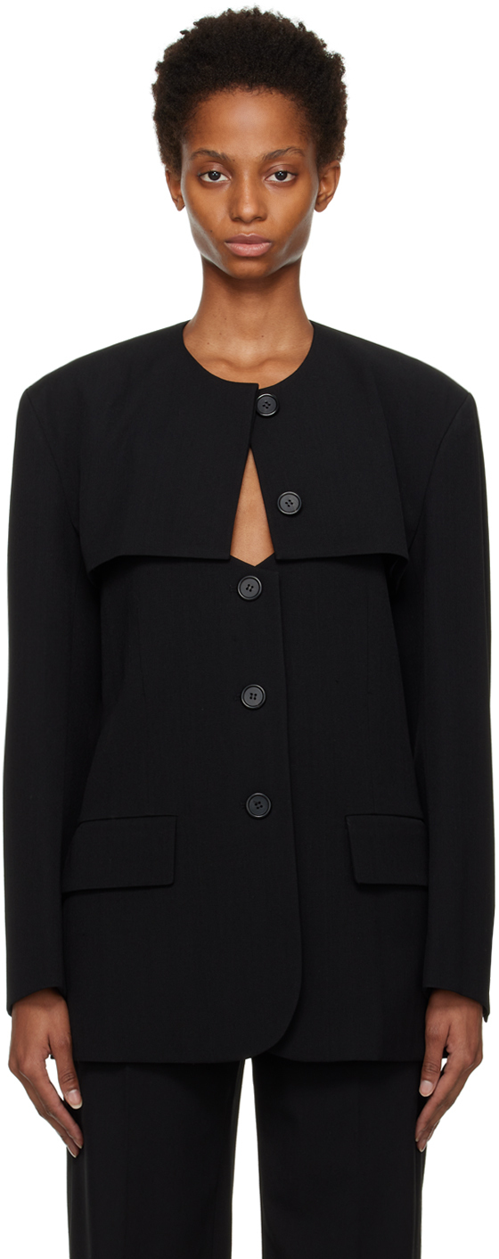 LOW CLASSIC Black Layered Blazer & Minidress Set Low Classic