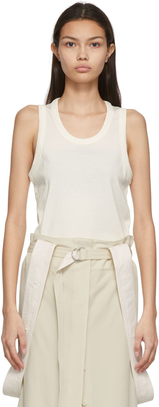 Lemaire Off-White Rib Tank Top Lemaire