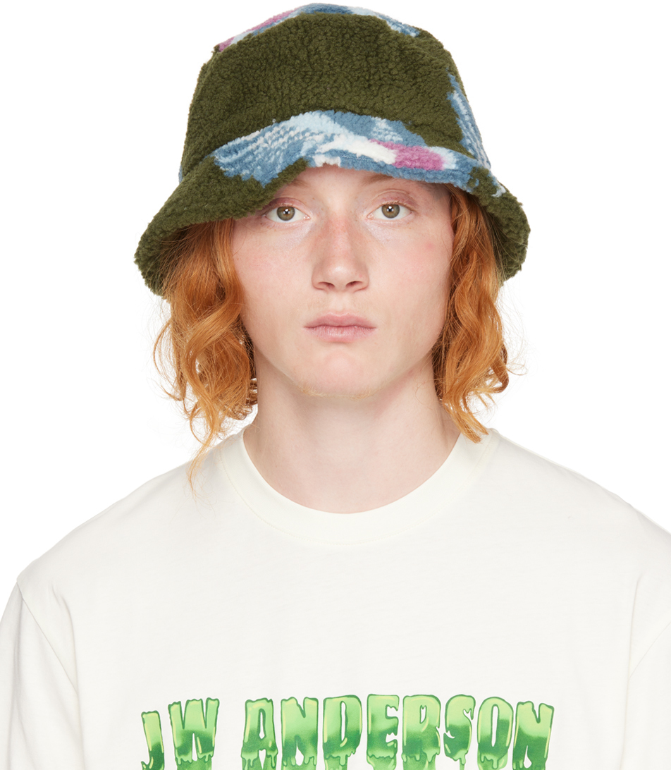 JW Anderson Khaki Pigeon Bucket Hat JW Anderson