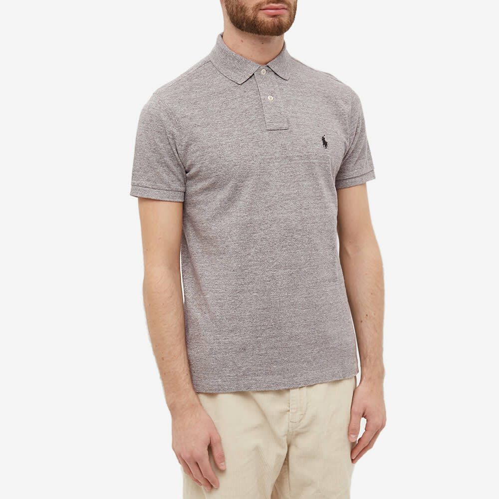 Polo Ralph Lauren Men's Custom Fit Polo Shirt in Canterbury Heather ...