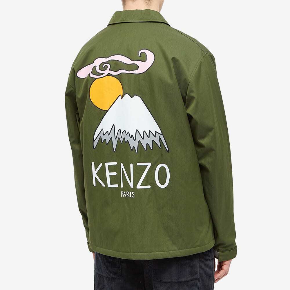 Kenzo Men's Eiffel Tower Coach Jacket in Dark Khaki Kenzo