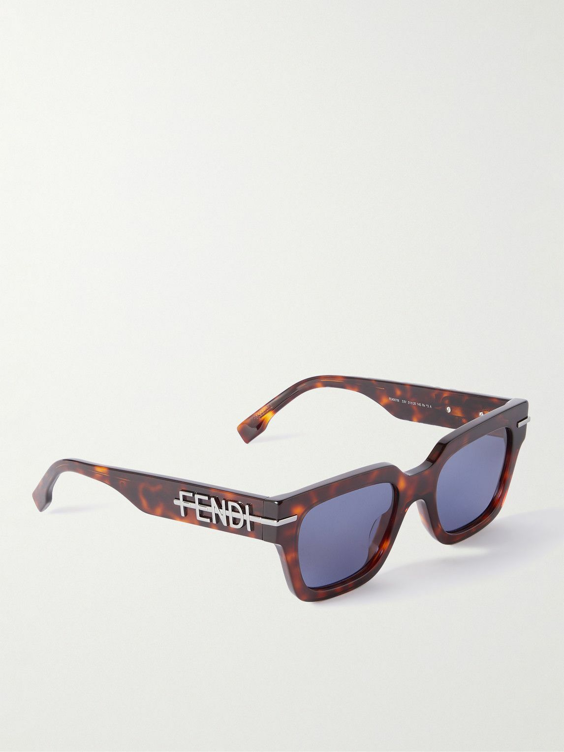 Fendi - Fendigraphy Square-Frame Tortoiseshell Acetate Sunglasses Fendi