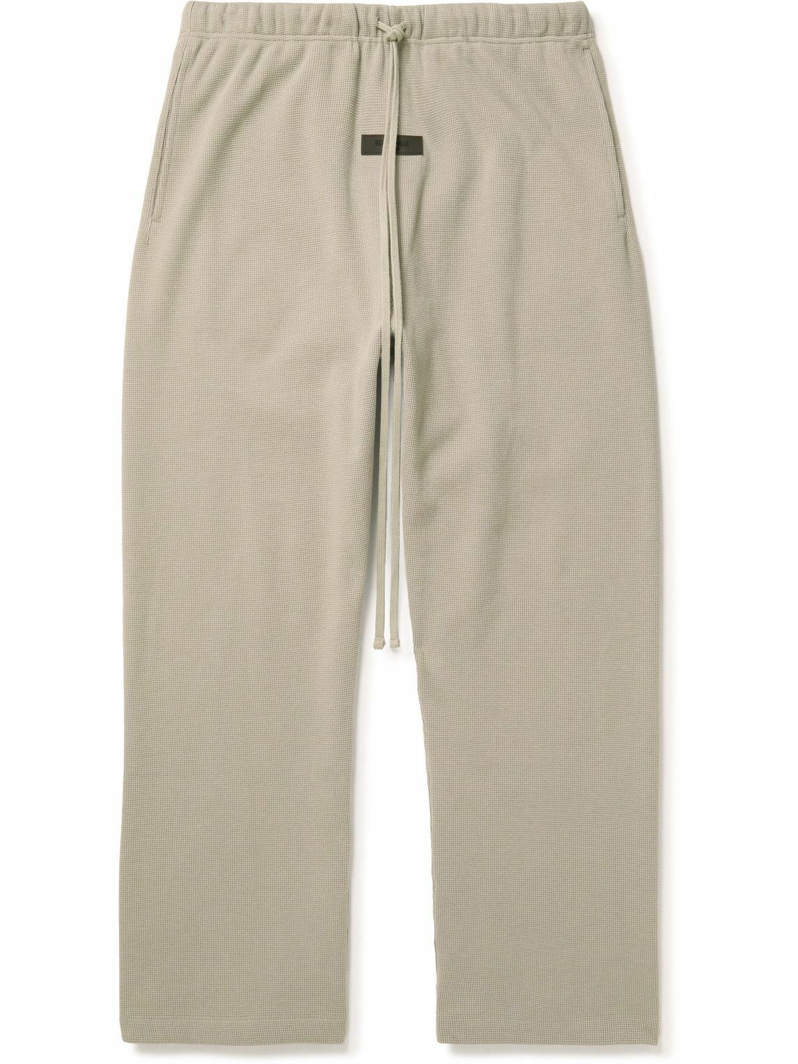 FEAR OF GOD ESSENTIALS - Straight-Leg Waffle-Knit Cotton-Blend ...