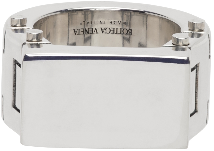 Bottega Veneta Silver Bolt Ring Bottega Veneta
