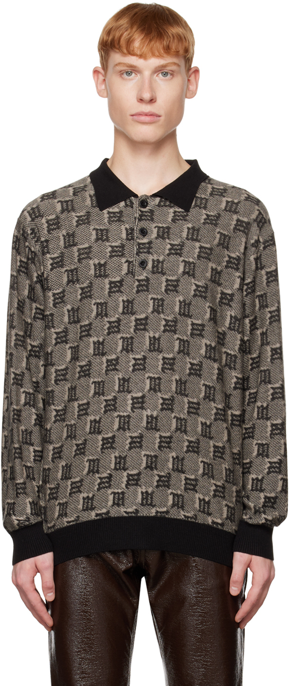 MISBHV Beige Monogram Polo MISBHV