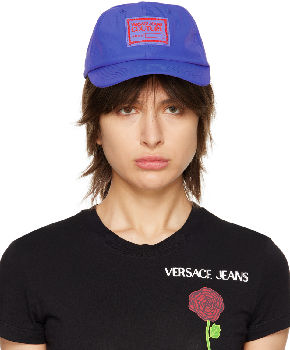 Versace Jeans Couture Blue Piece Number Cap Versace
