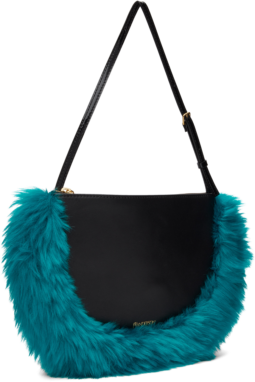 JW Anderson Black 'The Bumper' Moon Bag JW Anderson