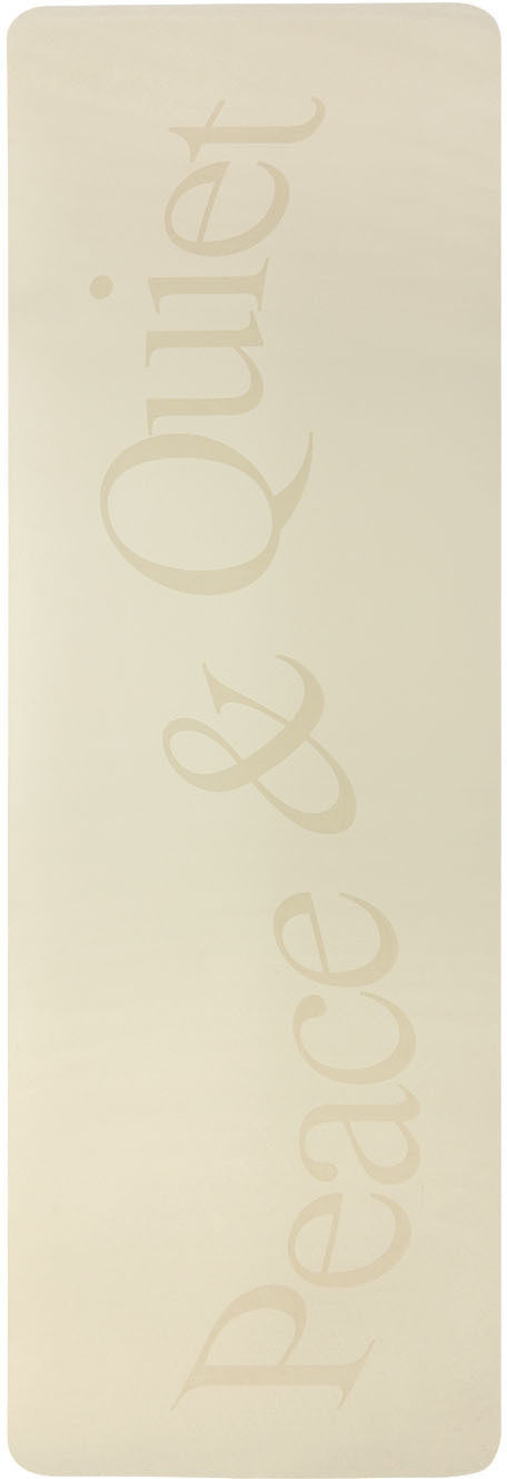 Museum of Peace & Quiet Off-White Logo Yoga Mat Museum of Peace and Quiet