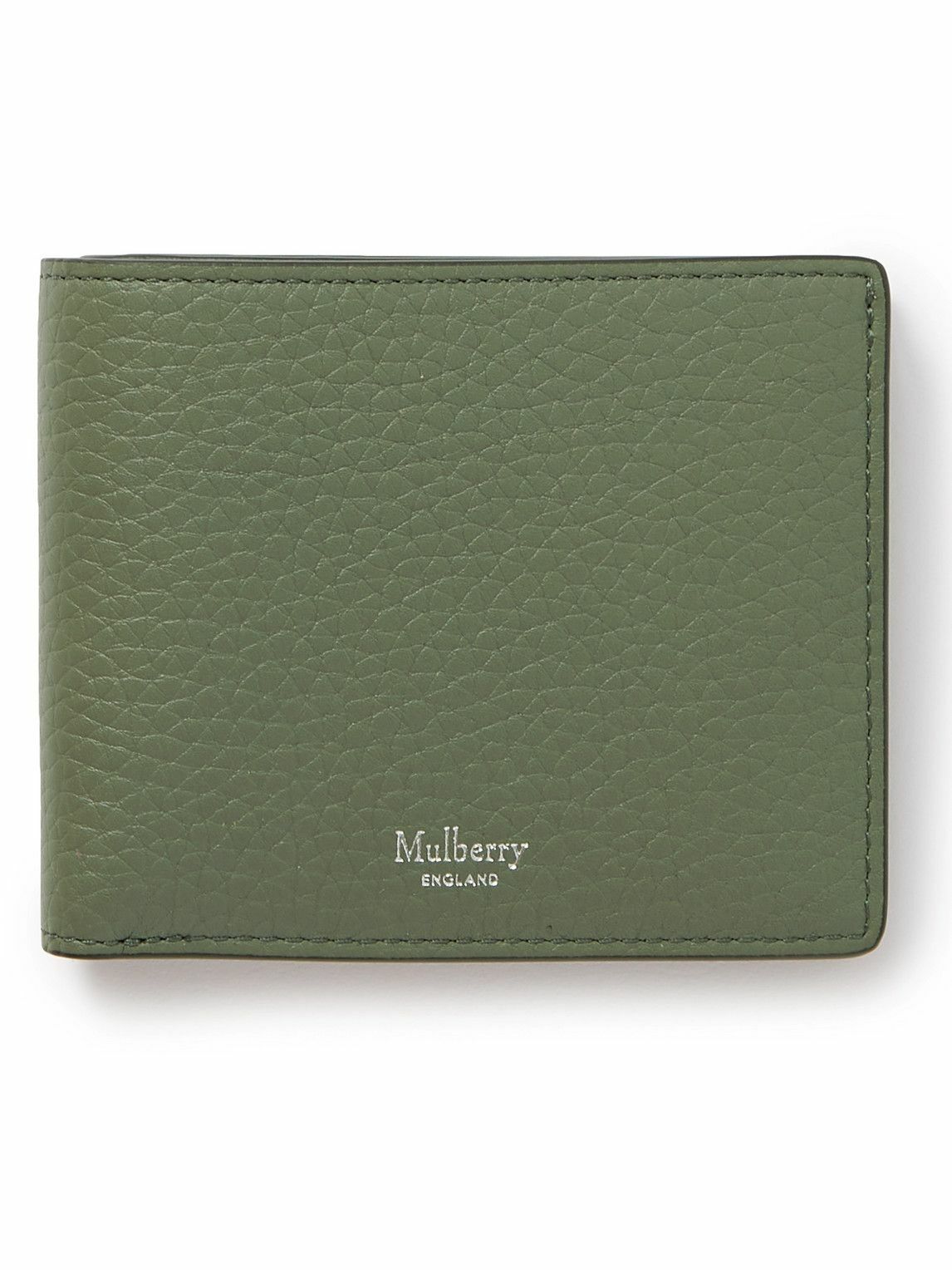 Mulberry - Full-Grain Leather Billfold Wallet Mulberry