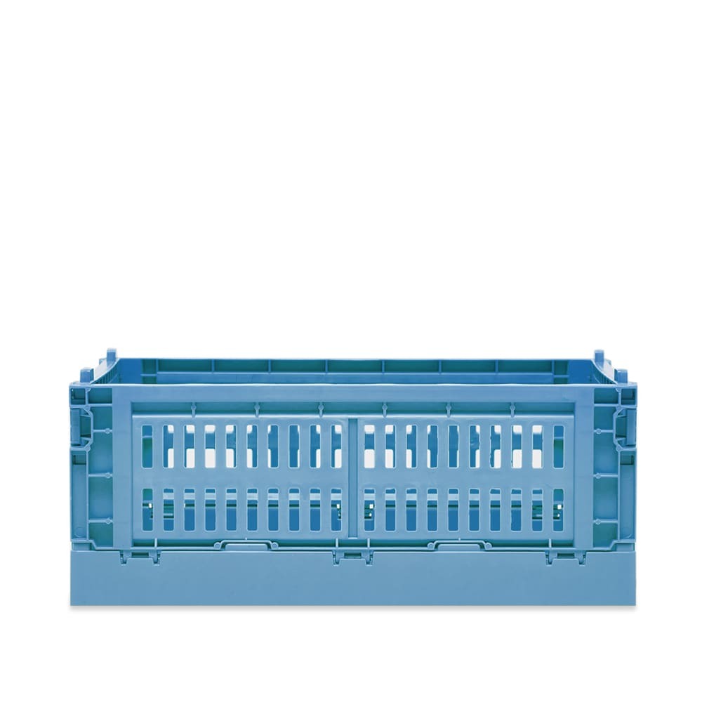 HAY Small Recycled Colour Crate in Sky Blue HAY