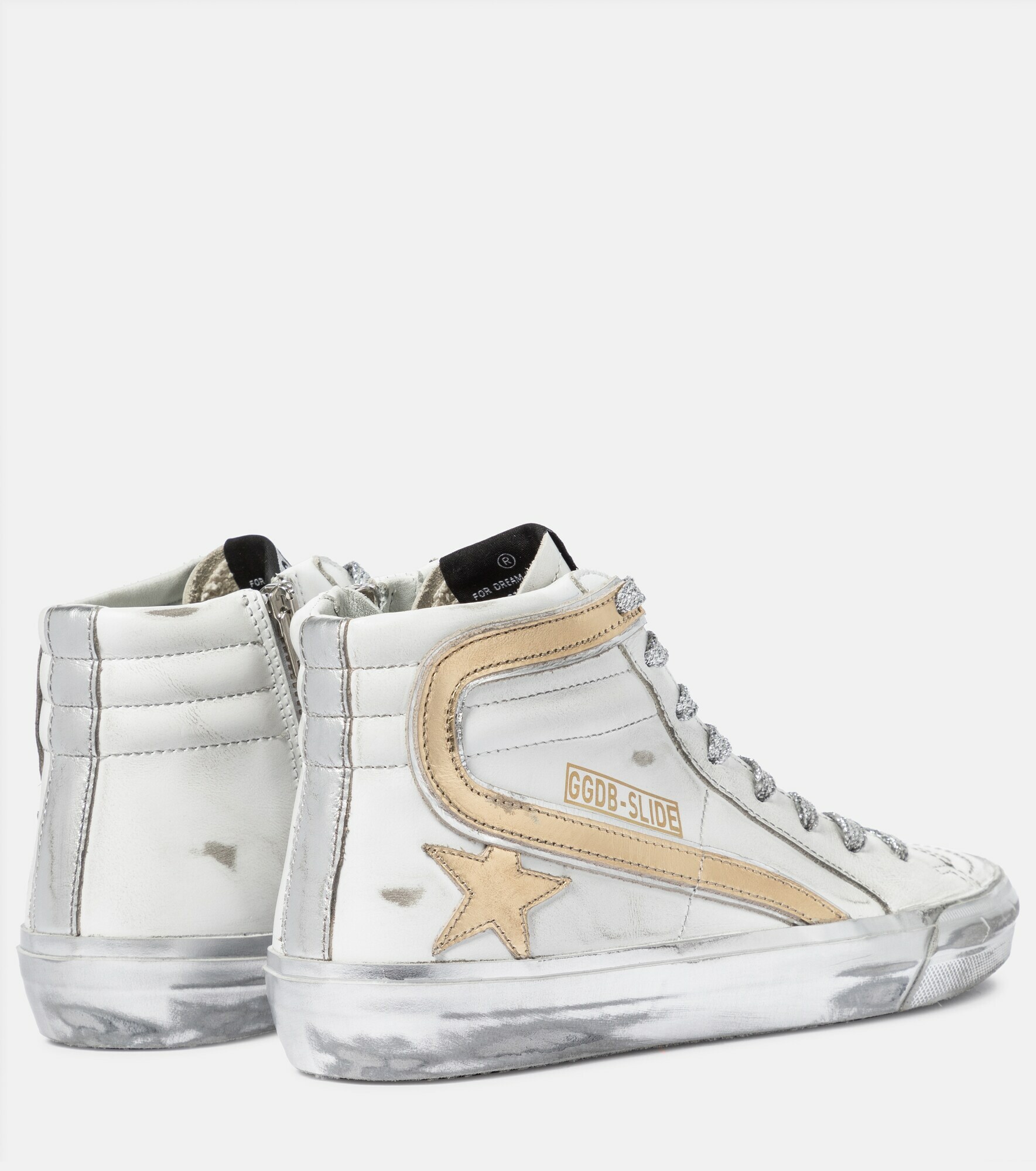 Golden Goose - Slide metallic leather sneakers Golden Goose Deluxe Brand