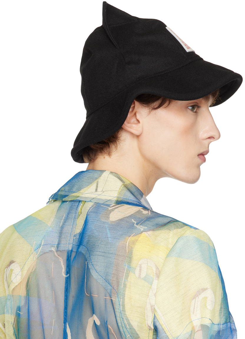 Charles Jeffrey Loverboy SSENSE Black Exclusive Bowler Hat Charles ...