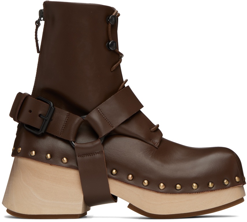 Marsèll Brown Bottone Boots Marsèll