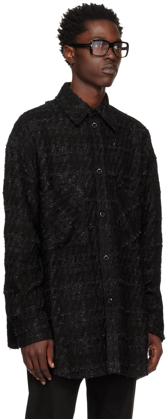 Faith Connexion Black Metallic Shirt Faith Connexion