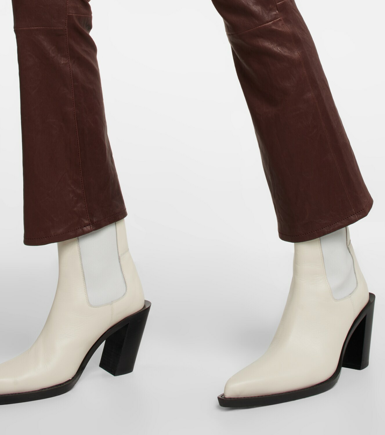 Frame - Le Crop Mini Boot leather pants Frame Denim