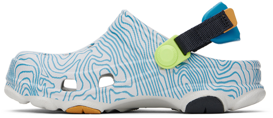 Crocs Baby Gray & Blue All-Terrain Topographic Clogs Crocs