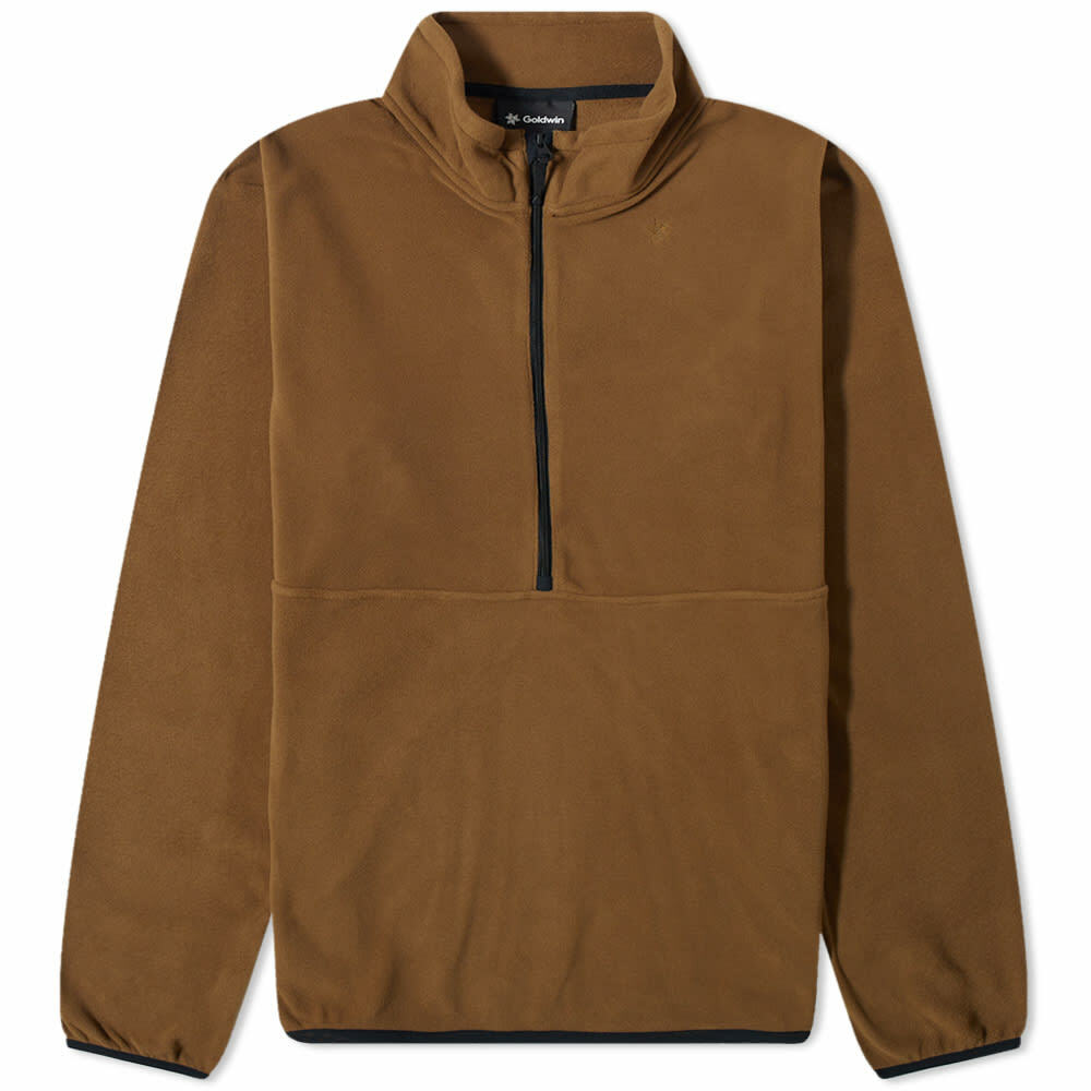 Goldwin Men's Half Zip Micro Fleece Jacket in Coyote Goldwin