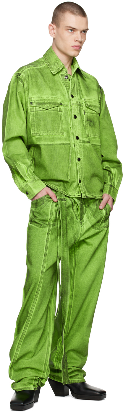 Ottolinger Green Signature Wrap Jeans Ottolinger