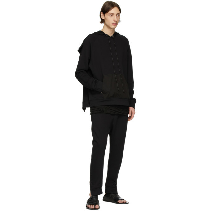 Isabel Benenato Black Elastic Waist Lounge Pants Isabel Benenato