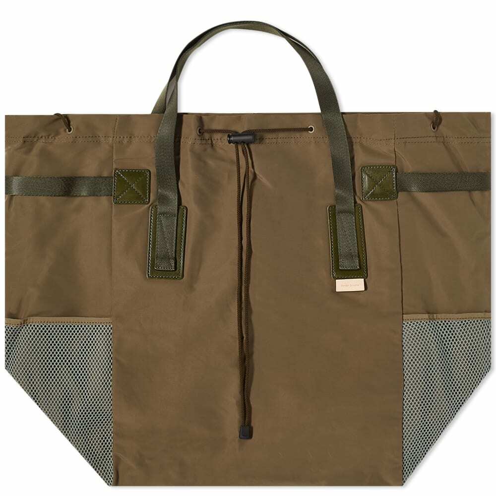 Hender Scheme Men's Functional Tote Bag in Khaki Olive Hender Scheme