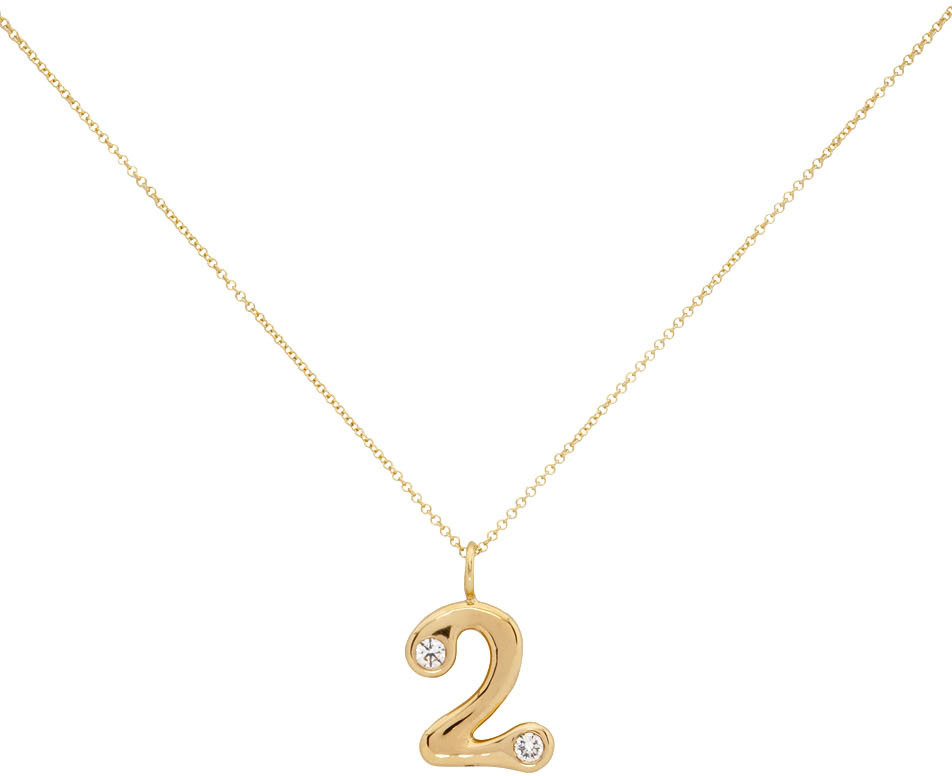 BRENT NEALE Gold Bubble Number 2 Necklace BRENT NEALE