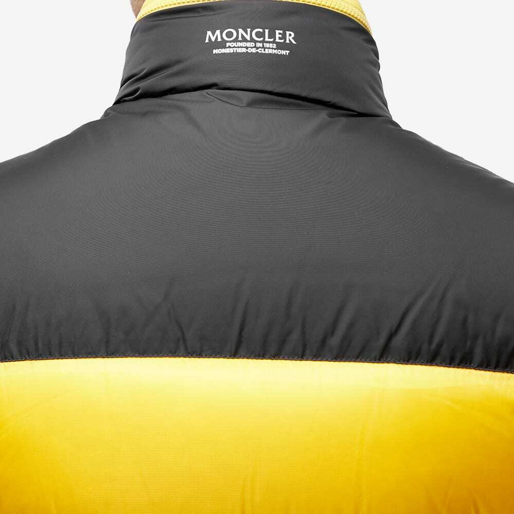 Moncler Men's Peuplier Contrast Yolk Jacket in Yellow/Black Moncler