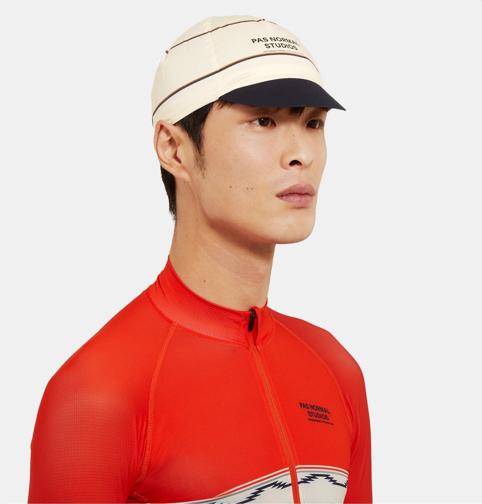 Pas Normal Studios - Logo-Print Stretch-Cotton Cycling Cap - White Pas ...