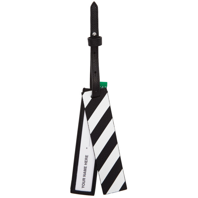 Off-White Black Diag Luggage Tag Off-White