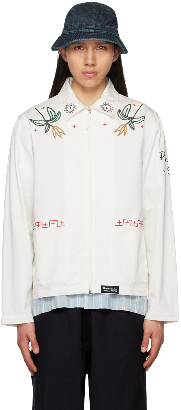 Universal Works White Flower Mountain Edition Ancramdale Jacket ...