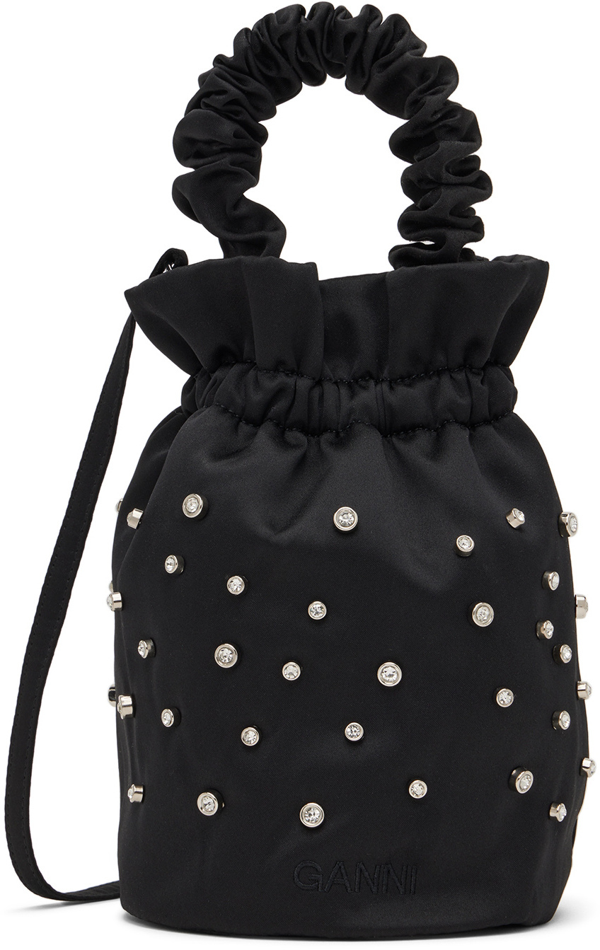 GANNI Black Mini Pouch Shoulder Bag GANNI